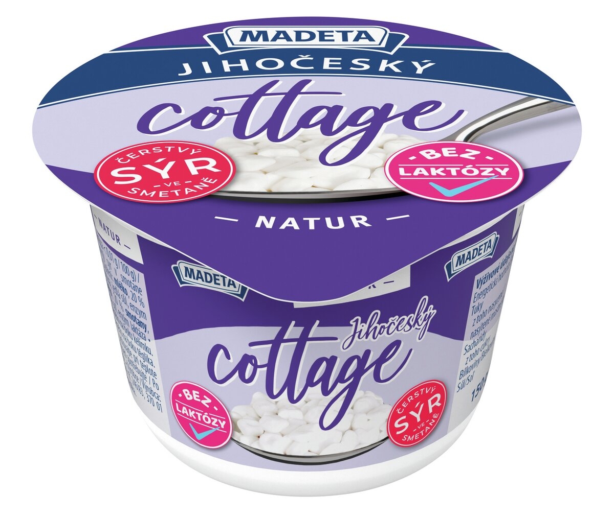 COTTAGE NATURAL 7% 150G LACTOSE FREE | MADETA a.s.