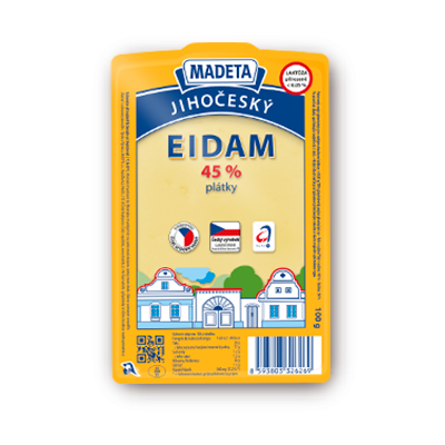 CHEESE EDAM 45% 100G SLICES | MADETA a.s.