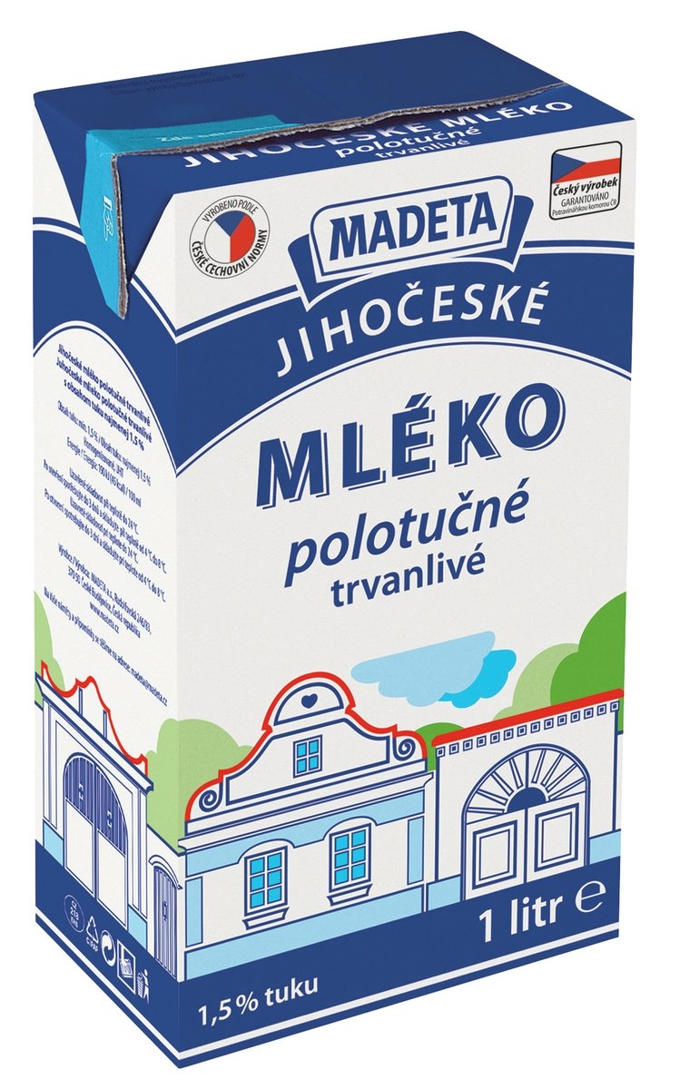 MILK UHT 1,5% 1L | MADETA a.s.