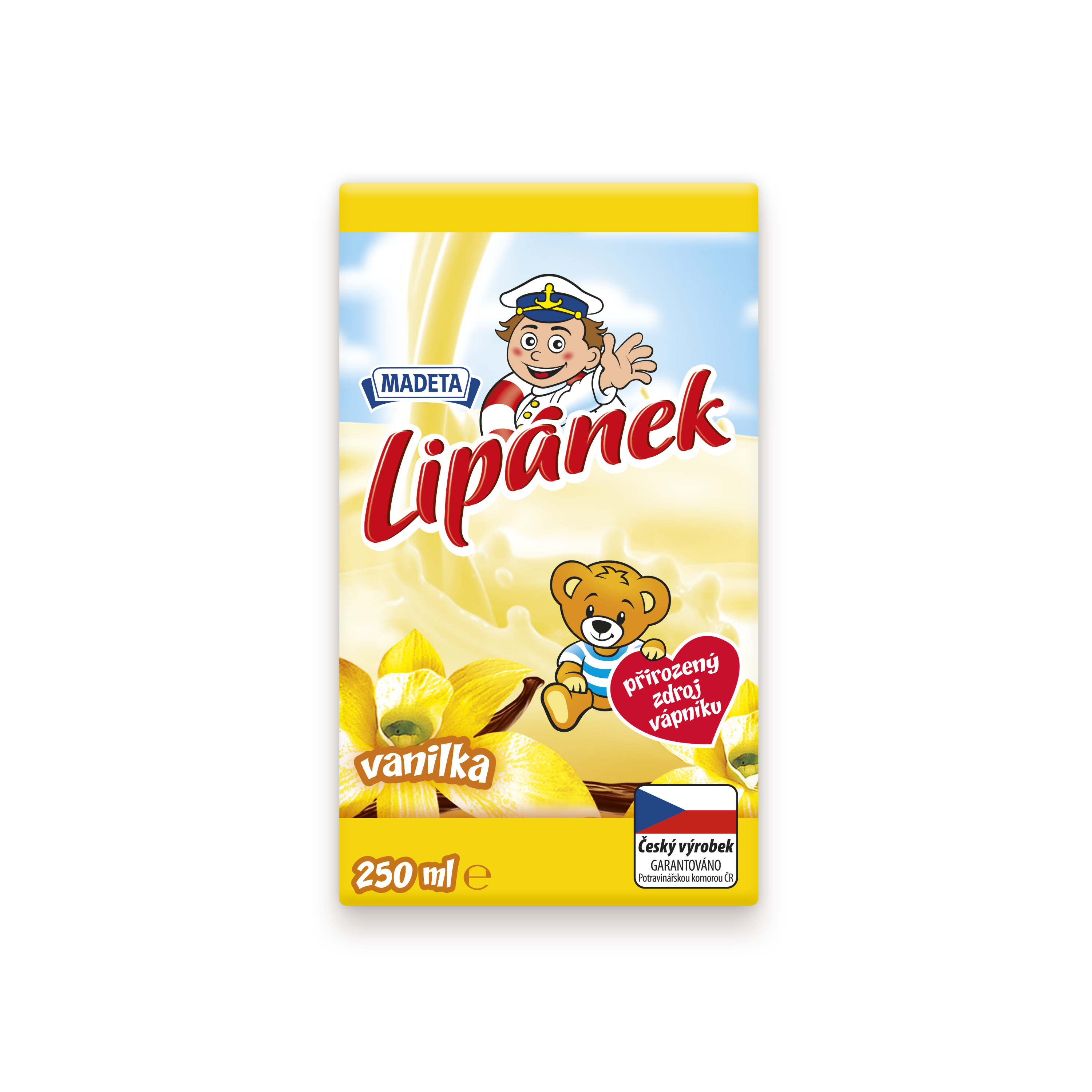 MILK UHT LIPÁNEK VANILLA 1,3% 250ML | MADETA a.s.