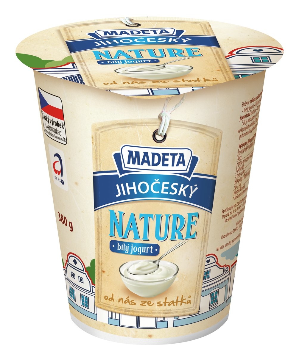 YOGHURT NATURAL 3% 380G | MADETA a.s.